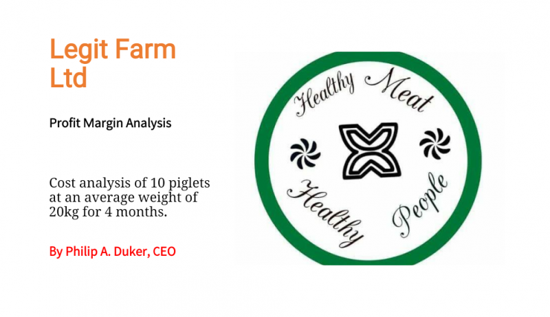 Profit Margin Analysis of Pig Farming: 10 Pigs – ACOWAS